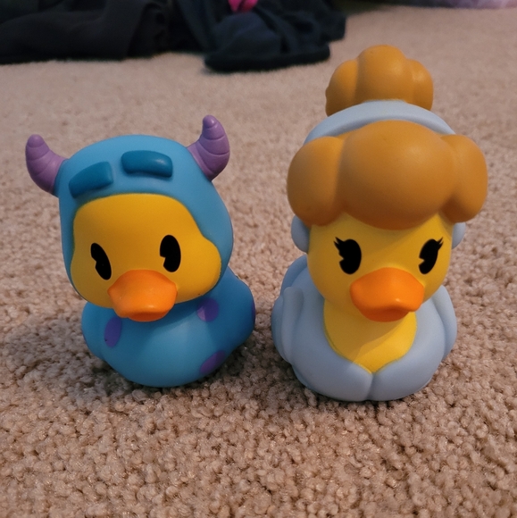Disney | Toys | Disney Rubber Duck Set Blue And Yellow | Poshmark